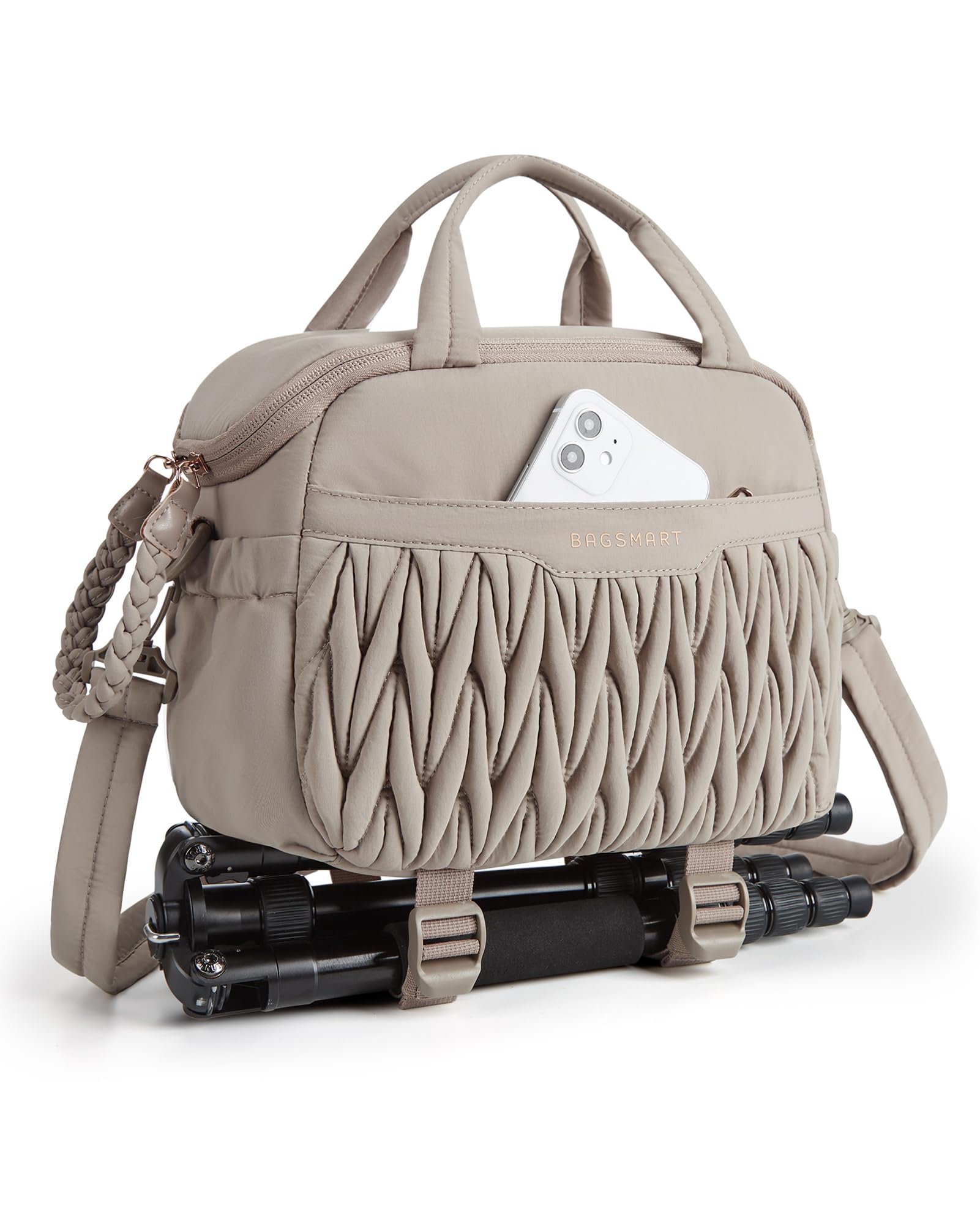 Amazon.com : BAGSMART Camera Sling Bag, Portable Small Camera Bags for ...