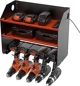 Amazon.com: WALMANN Power Tool Organizer Wall Mount, Cordless Drill ...