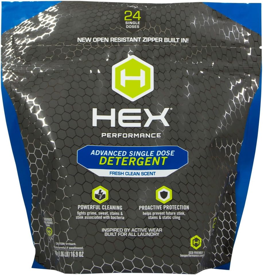 Amazon.com: HEX Performance Anti-Stink Single Dose Detergent, Fresh ...