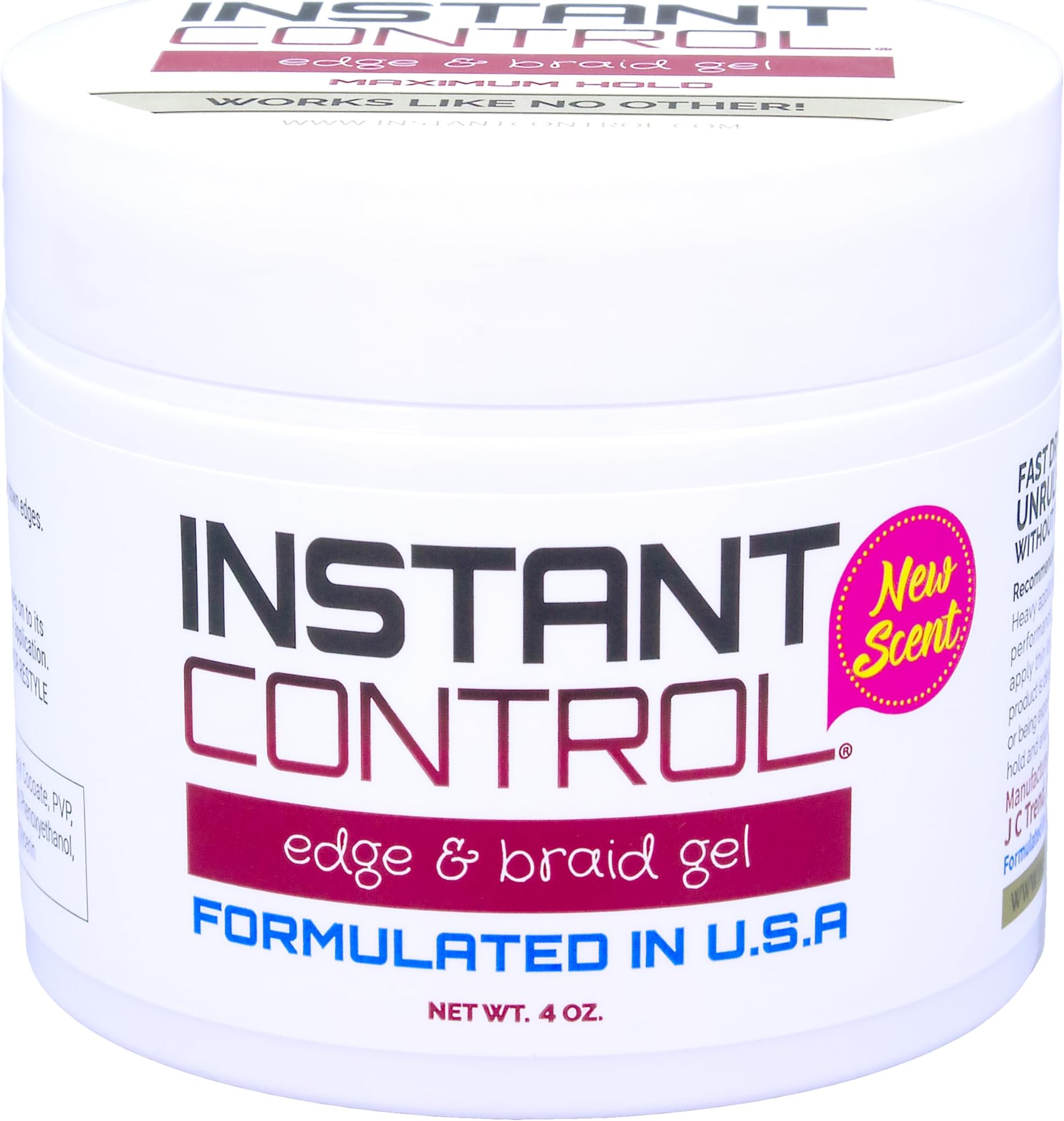 Amazon.com : Instant Control Edge & Braid Gel (4 Ounce) : Beauty ...
