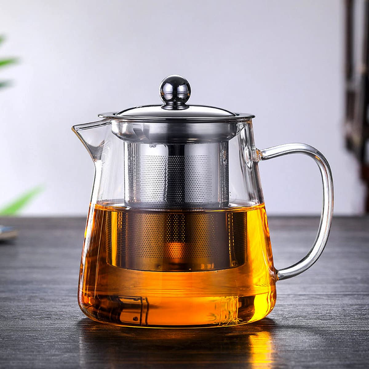 Buy Mini Size Glass Teapot Tea Kettle-with Stainless Steel Removable ...