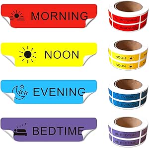 Amazon.com: 2000 Pcs Pre-Cut Medicine Stickers Medication Instruction ...