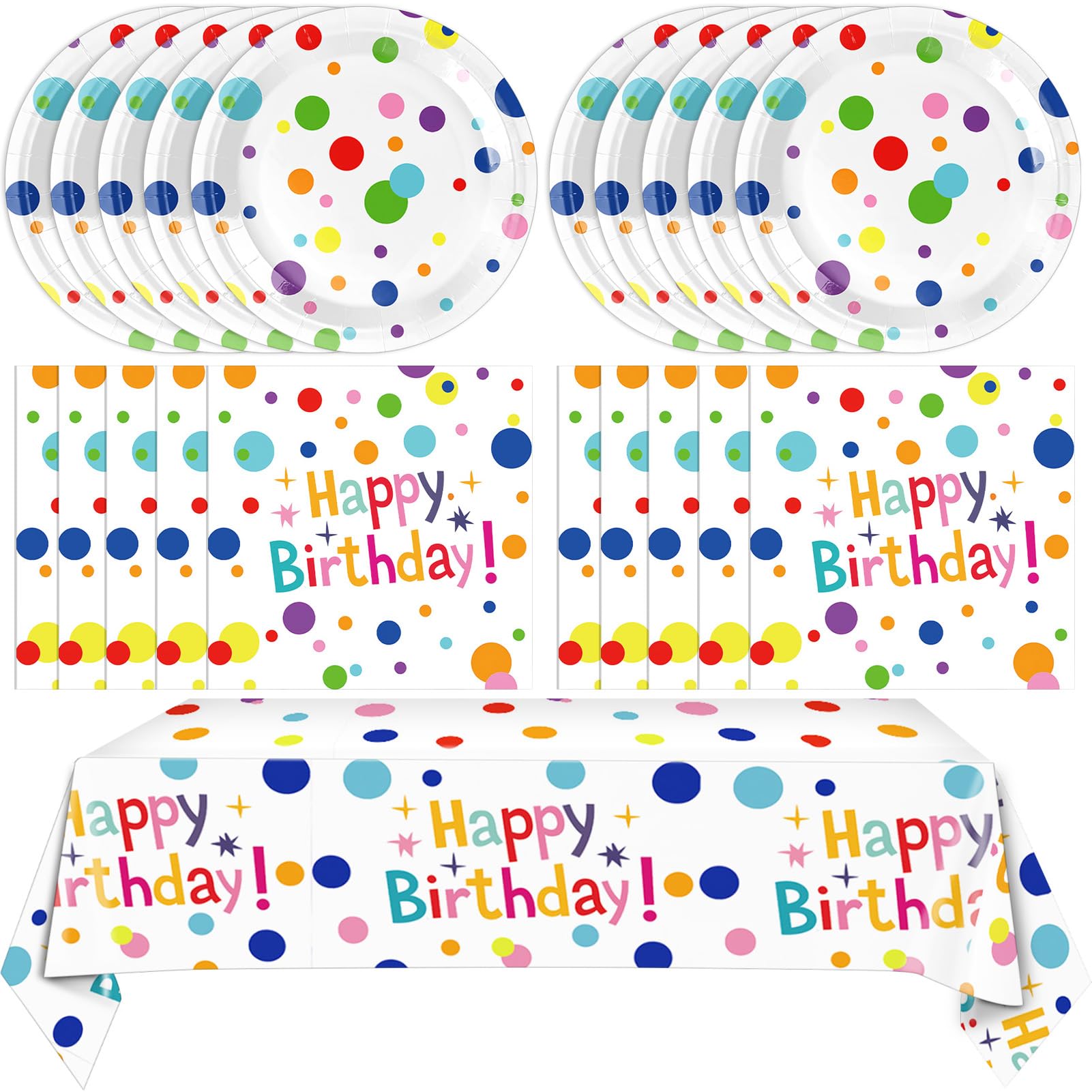 Amazon.com: 41Pcs Happy Birthday Decorations Happy Birthday Party ...