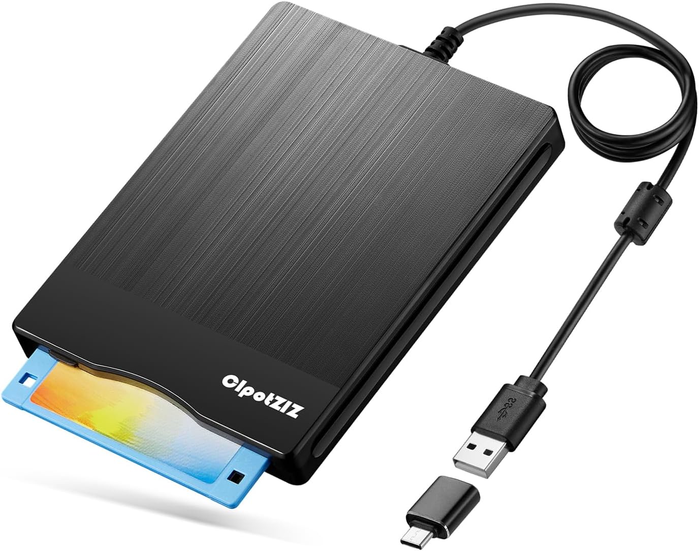 Floppy Disk Reader USB C External 3.5 inch 1.44 MB Floppy Disc Drive ...