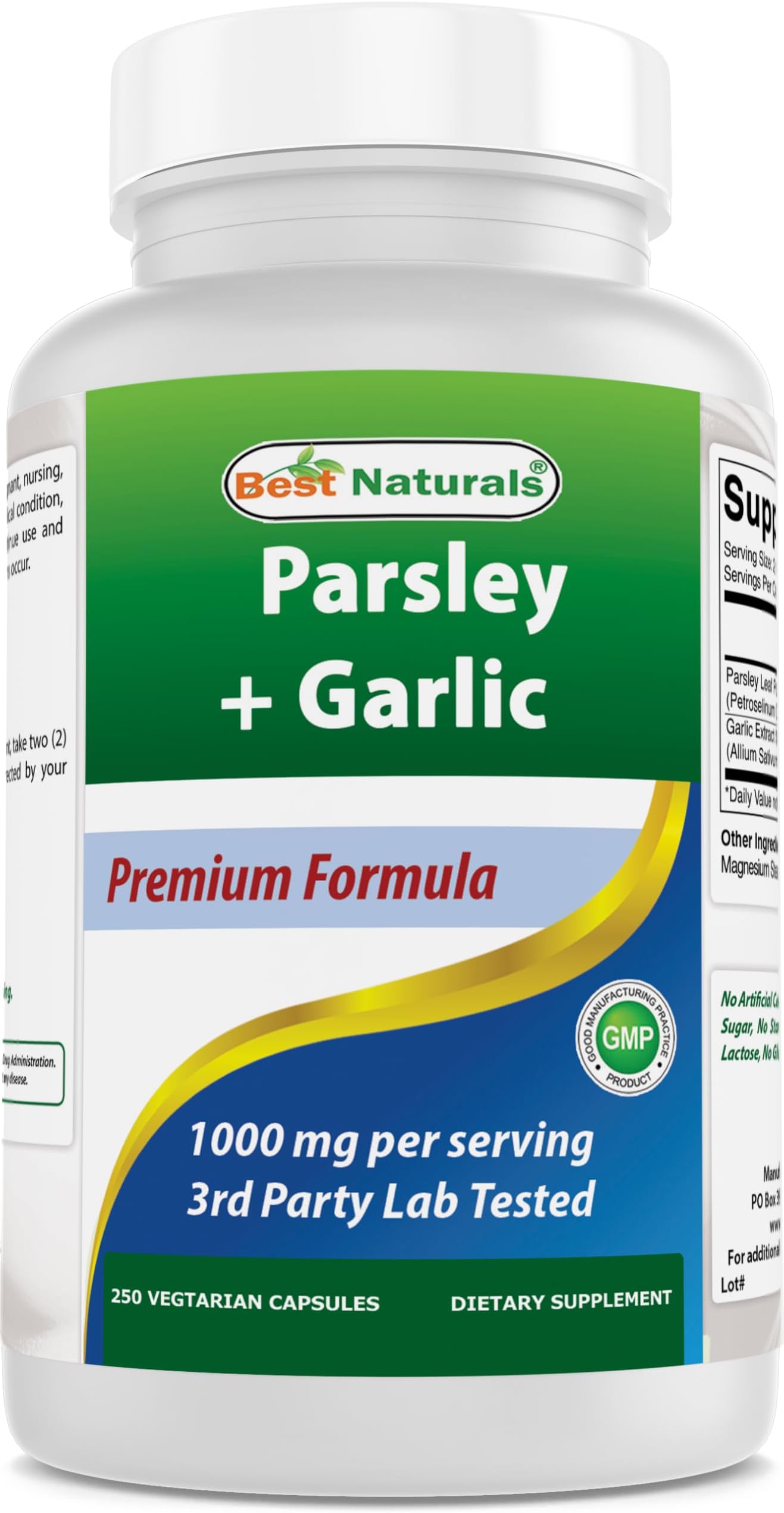 Amazon.com: Best Naturals Parsley and Garlic 1000 mg per Serving 250 ...
