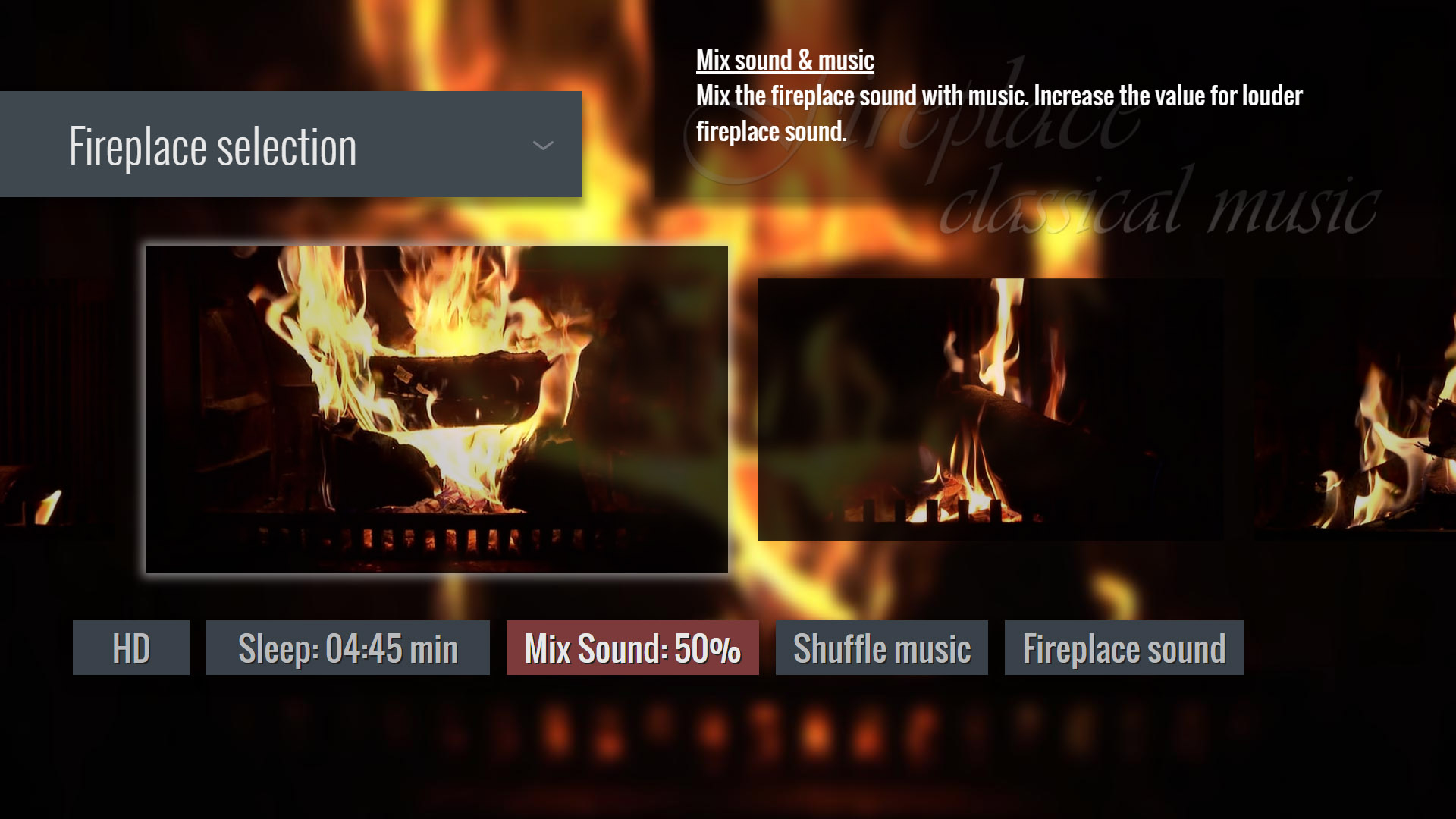 Fireplace Classical Music Edition [1+ hour video & 2 classical music ...