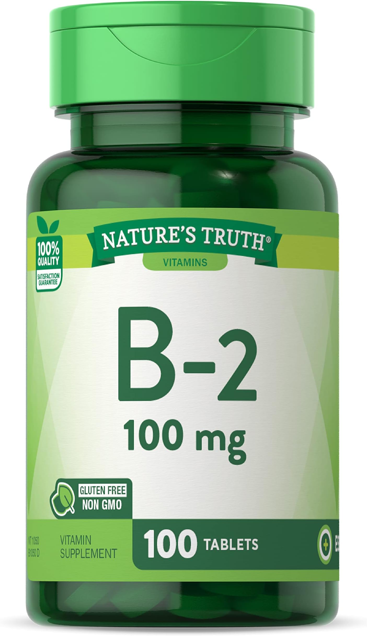 Amazon.com: B2 Vitamin | 100mg | 100 Tablets | Vegetarian, Non-GMO ...