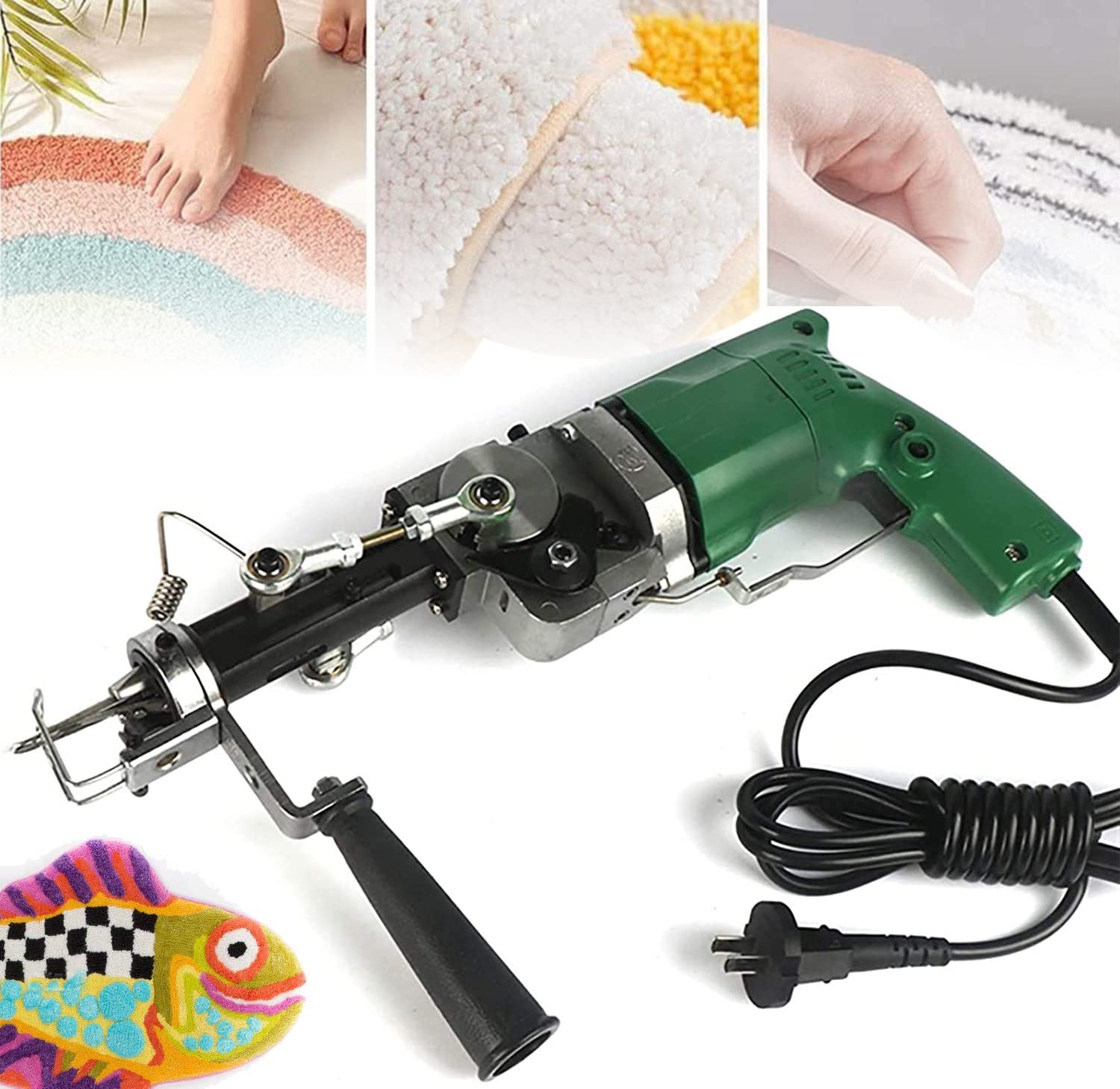 Buy RCBDBSMTufting Cut Pile Starter Kit Electric Carpet Tufting Cut ...