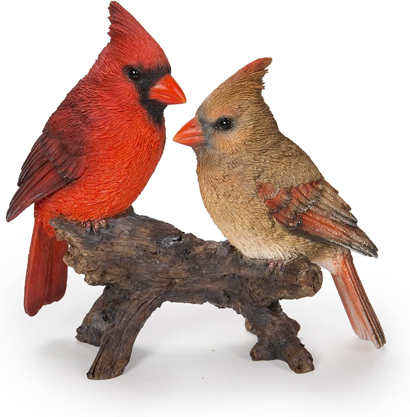 Amazon.com: Hi-Line Gift Cardinal Couple on Stump Garden Statue ...