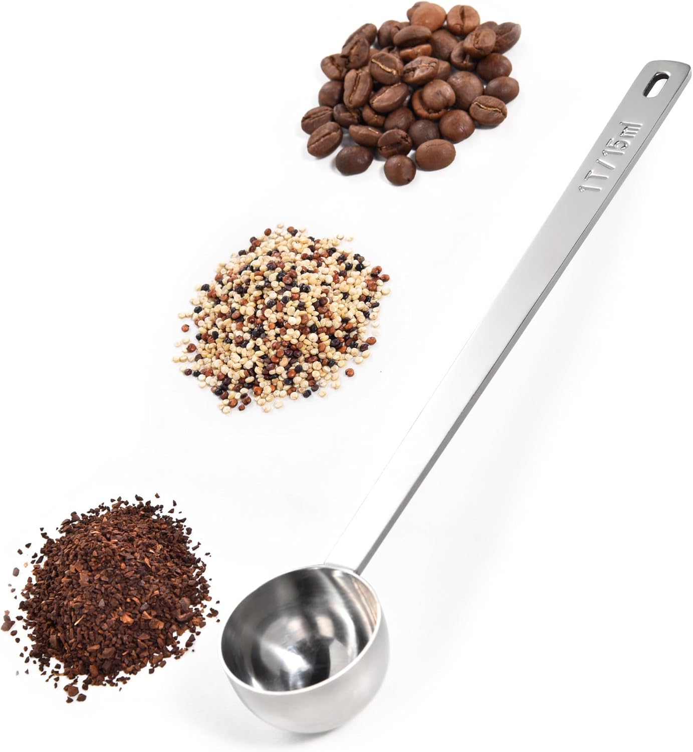 Amazon.com: 18/8 Stainless Steel Coffee Scoop, Doosu Food-Grade Metal ...