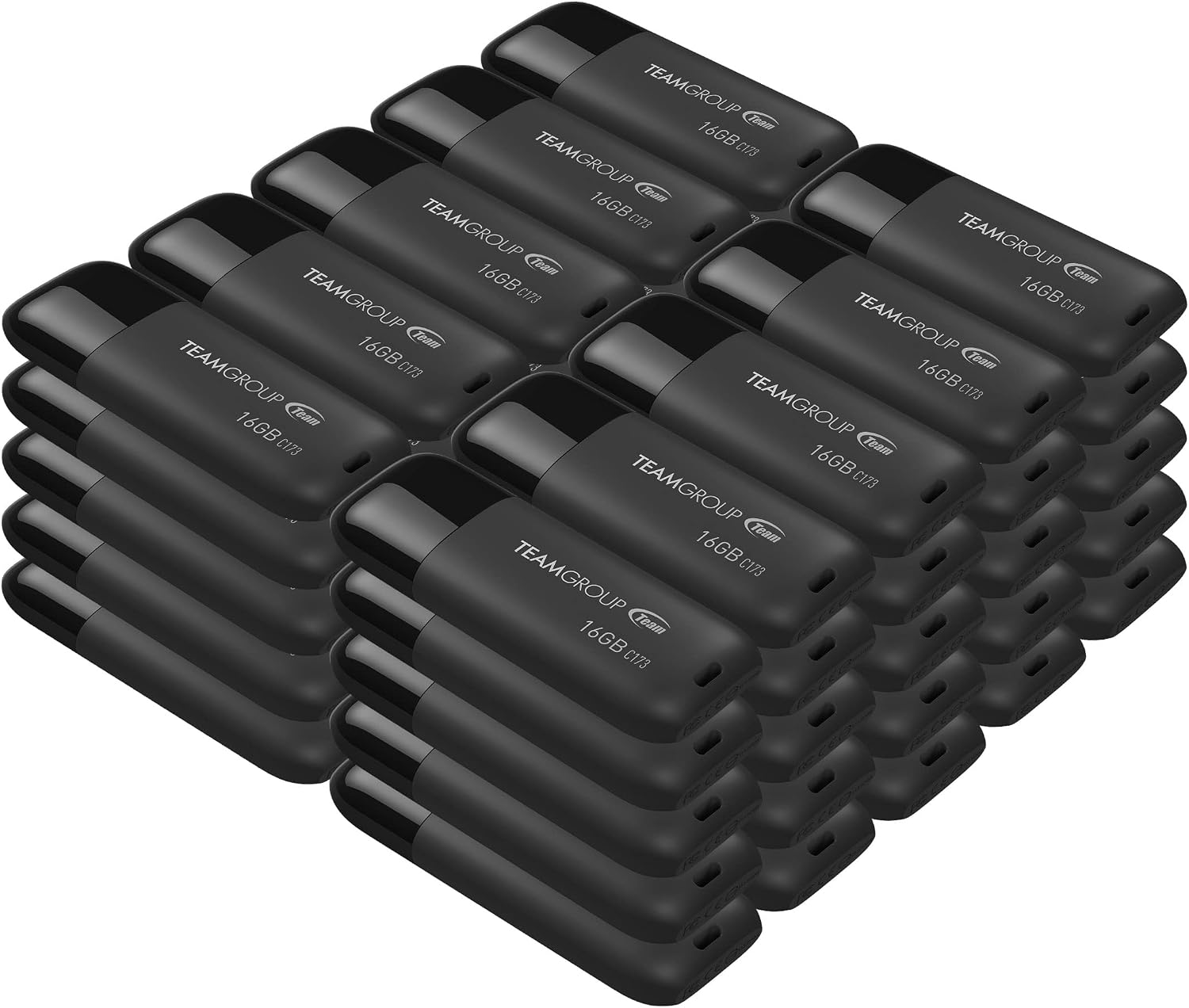 Amazon.com: TEAMGROUP C173 16GB 50 Pack USB 2.0 Flash Thumb Drive ...
