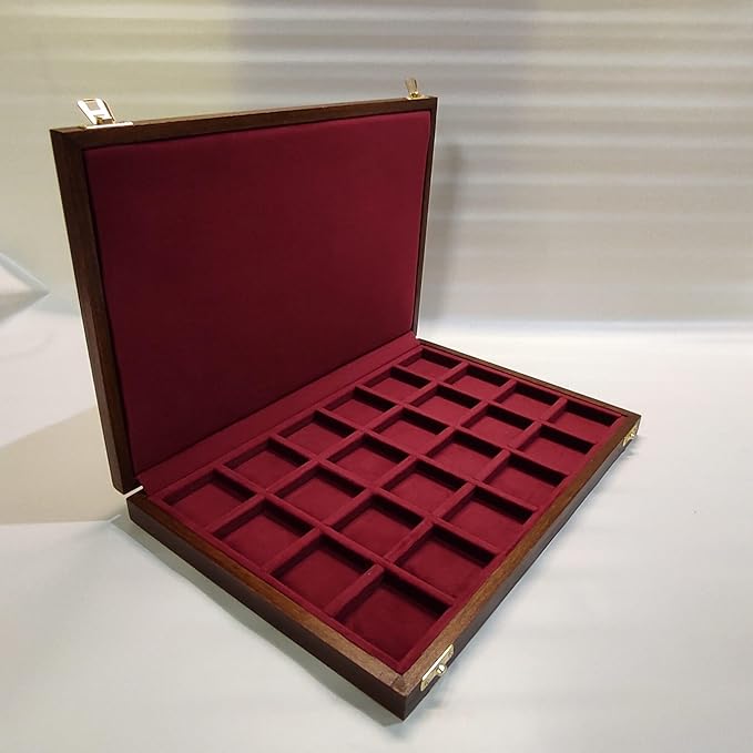 Amazon.com: Handmade Wooden Coin Box for Collectors | Top Italian ...