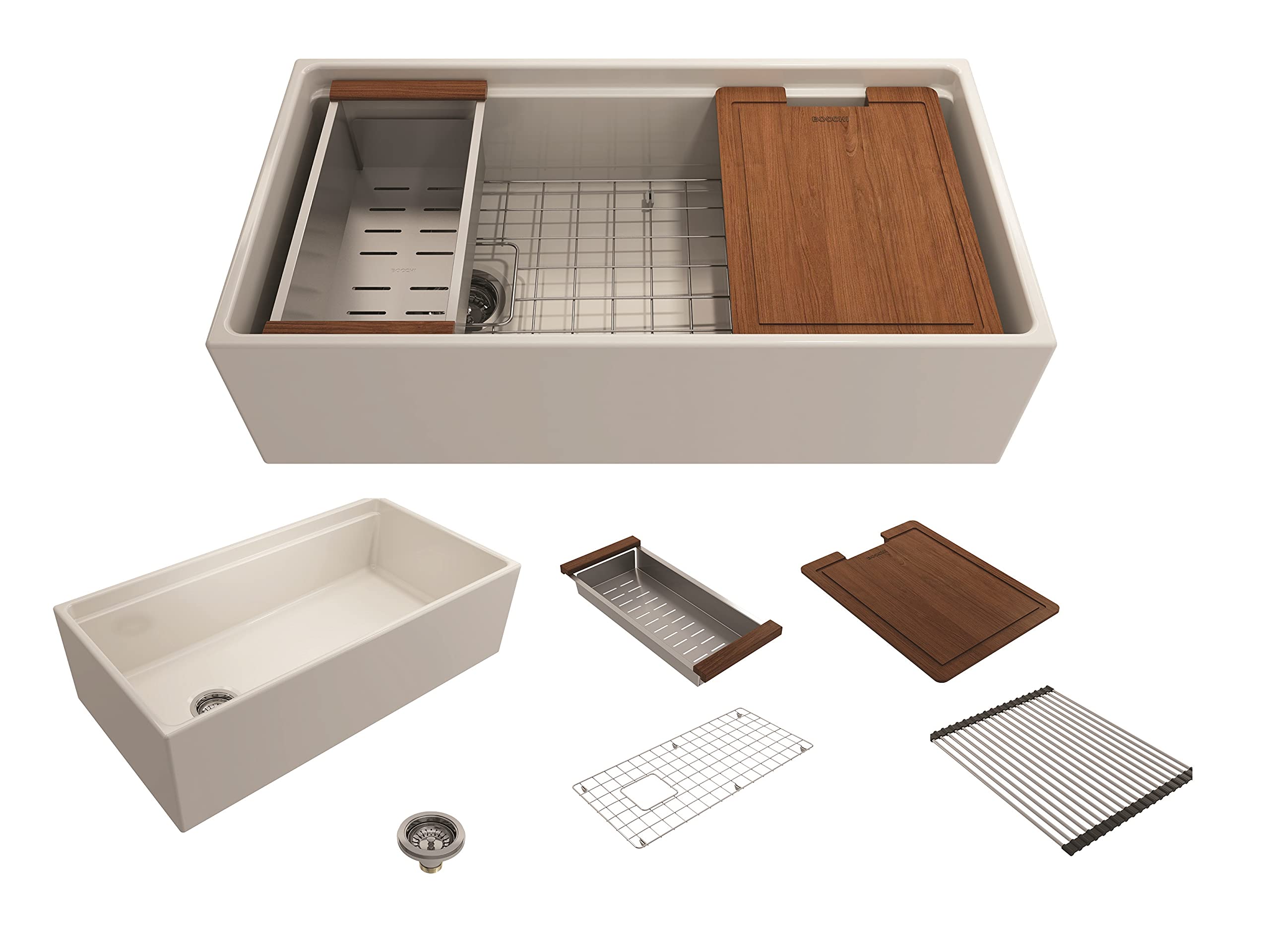 Snapklik.com : BOCCHI Contempo Workstation Apron Front Step Rim ...