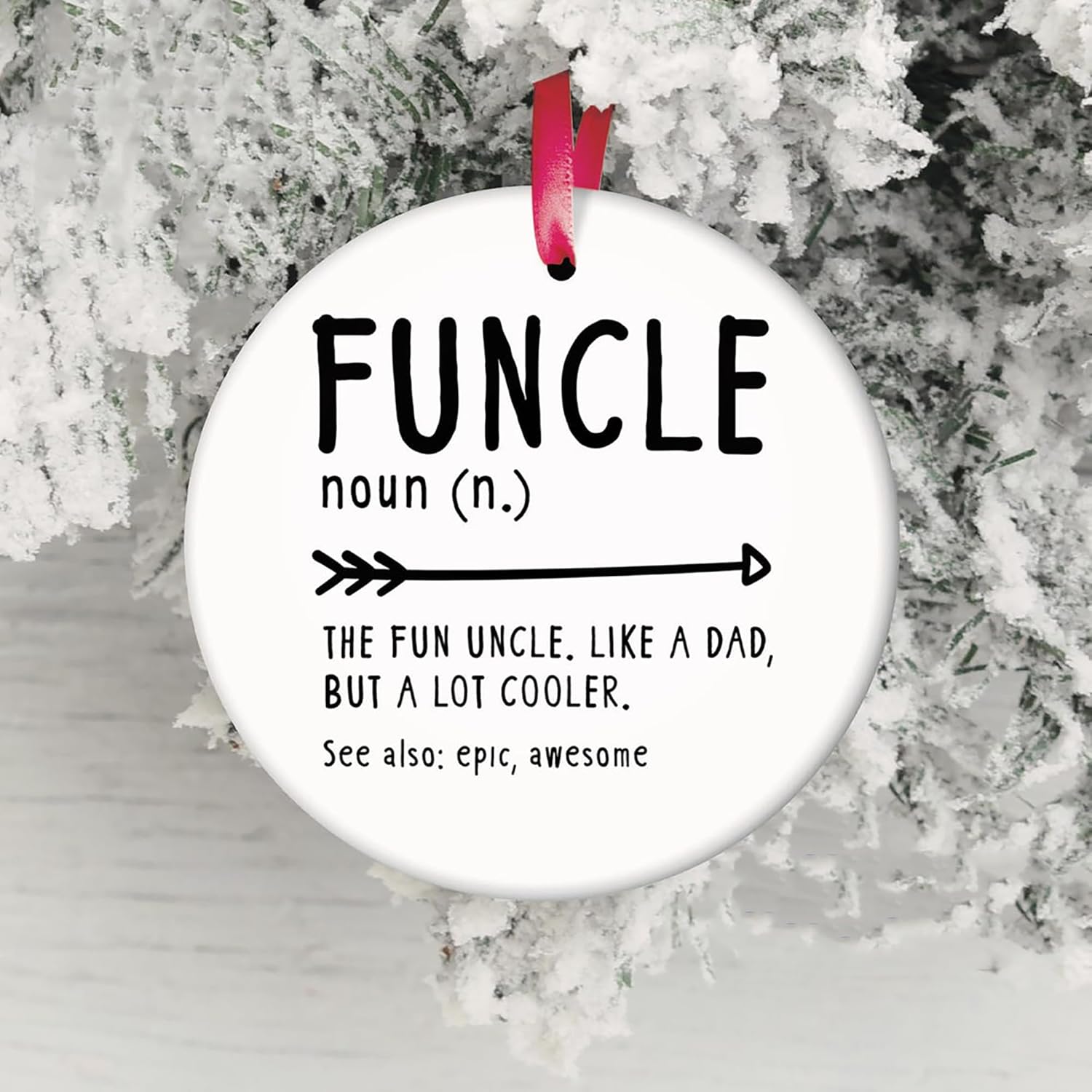 Amazon.com: Funny Funcle Ornament, Funcle Definition Ornament, Cool ...