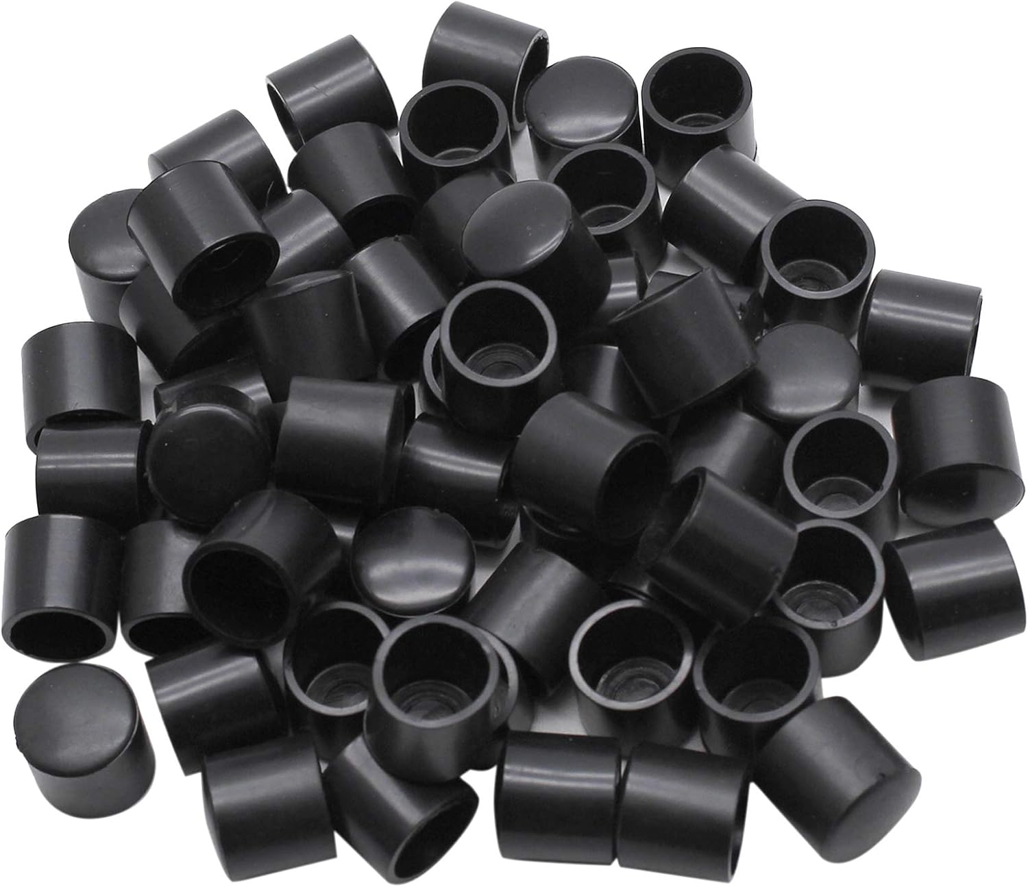 Bonsicoky 20 Pcs Round Rubber Furniture Leg Caps, 1/2"(12mm) Vinyl ...