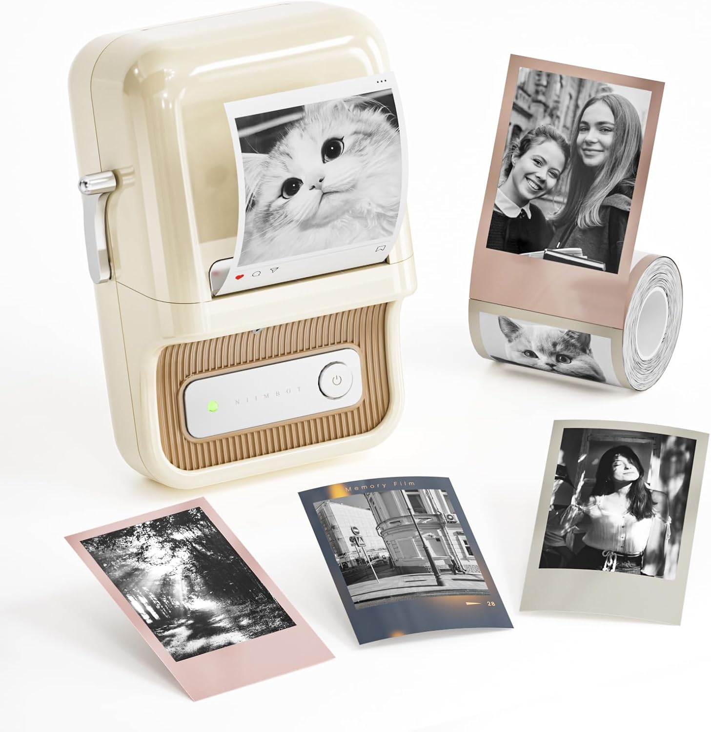 NIIMBOT B21 Pro Label Maker Machine with Tape, Upgrade HD Photo Printer ...