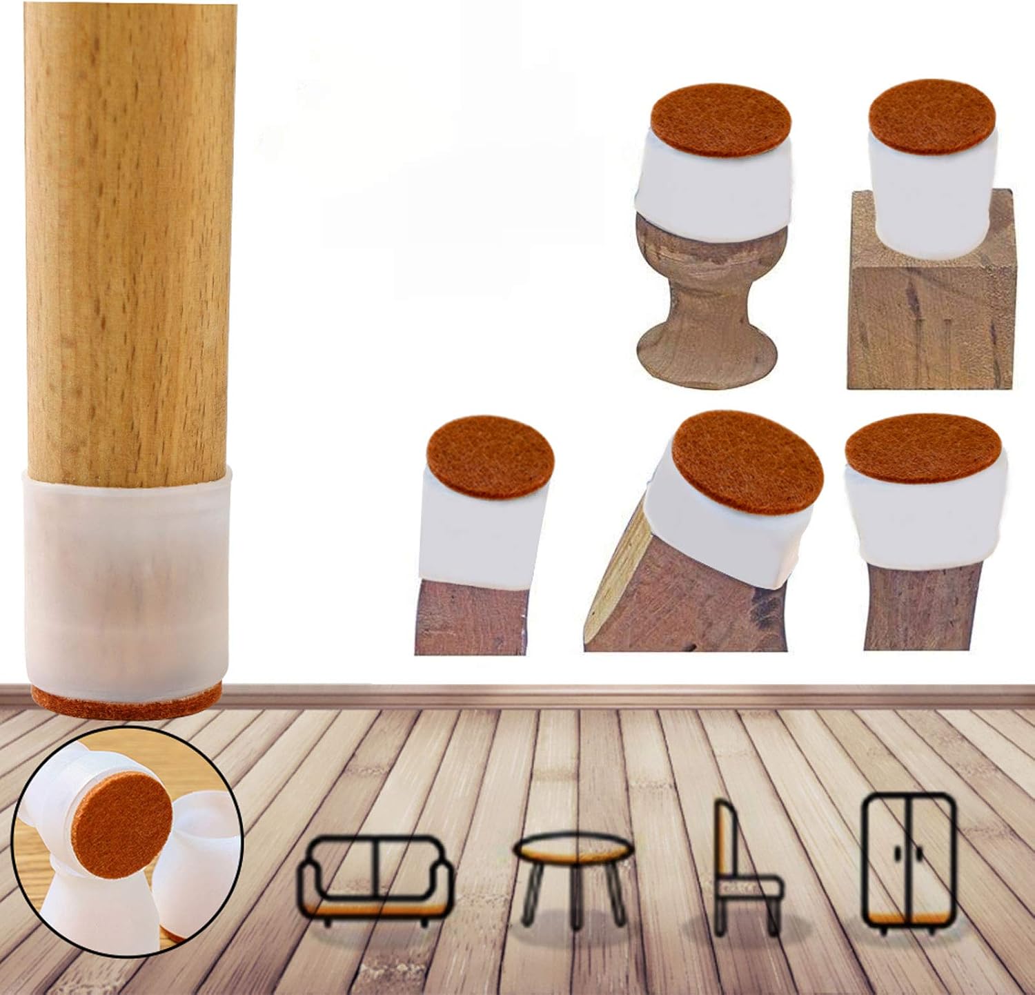 Caster Classics 4-Pack 2-inch Low Profile Concealed Cabinet & Furniture ...