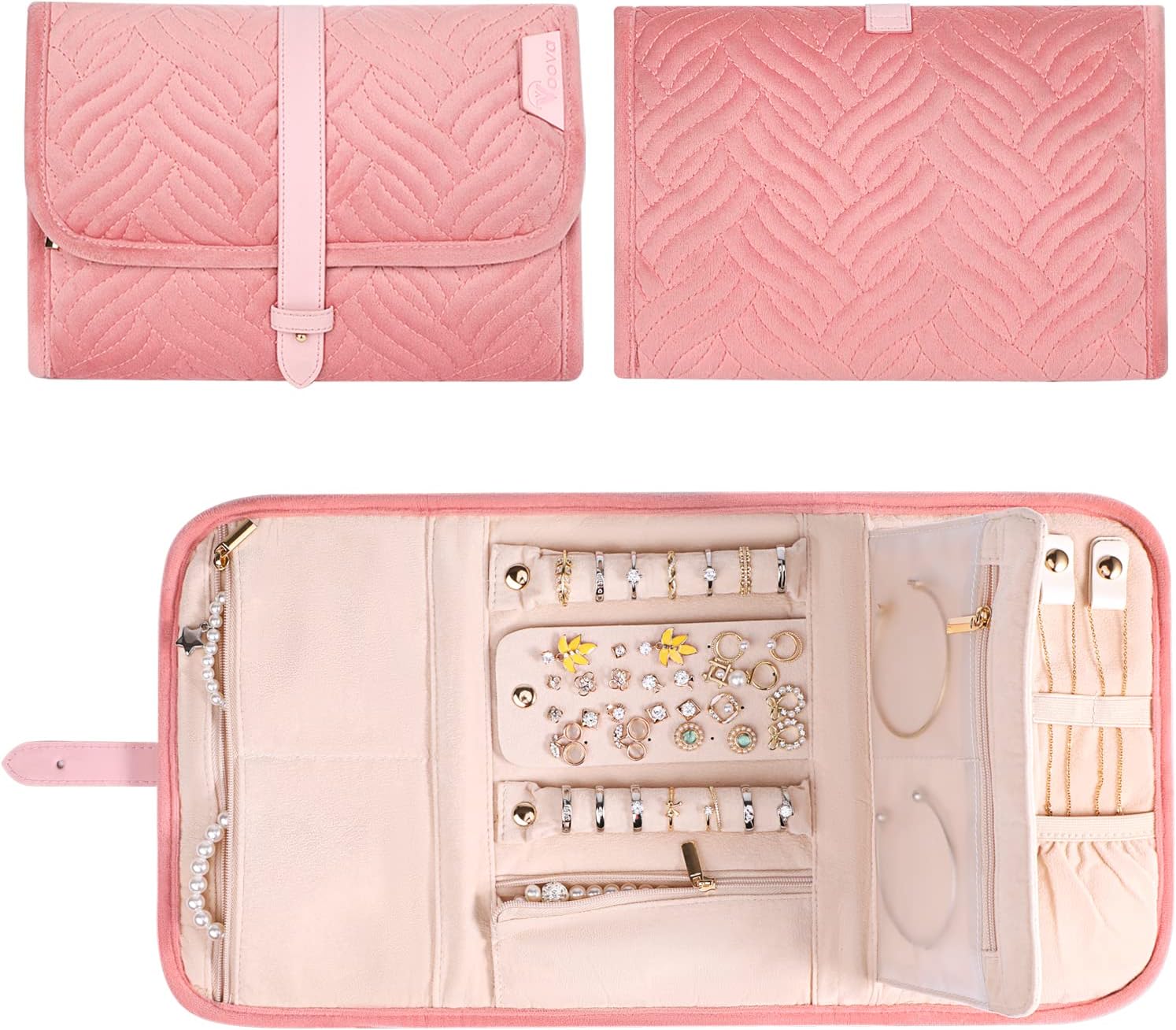 bagsmart Travel jewellery case Portable Jewelry Organizer Case Jewelry ...