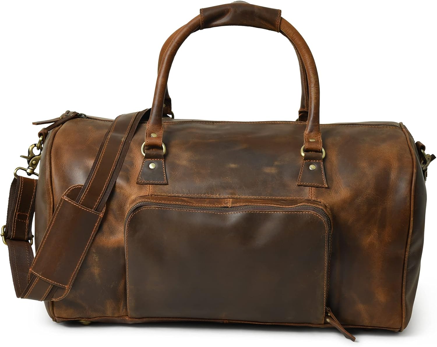Amazon.com | Jajmo Legacy Large Duffle Bag for Men | Holdall Leather ...