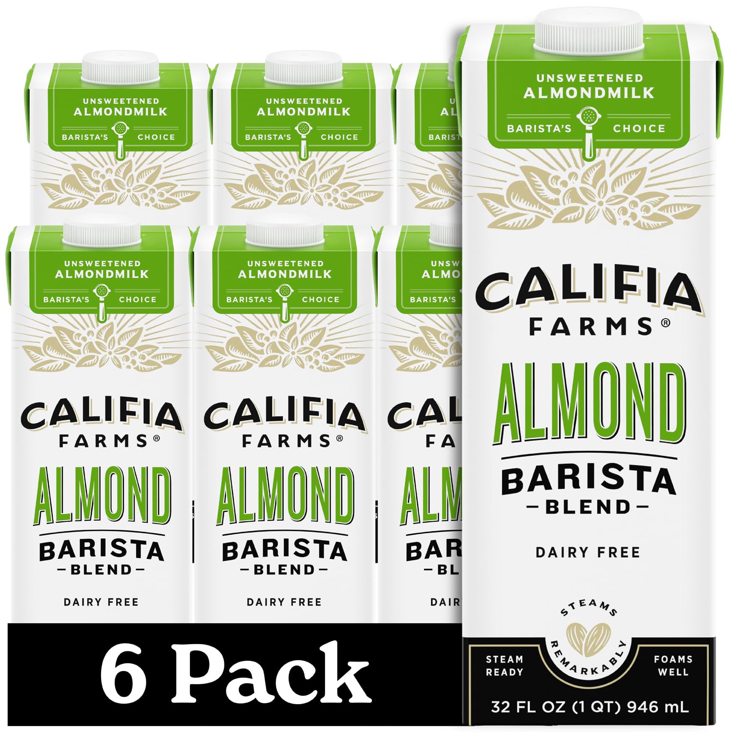 Amazon.com: Califia Farms - Unsweetened Almond Barista Blend Almond ...