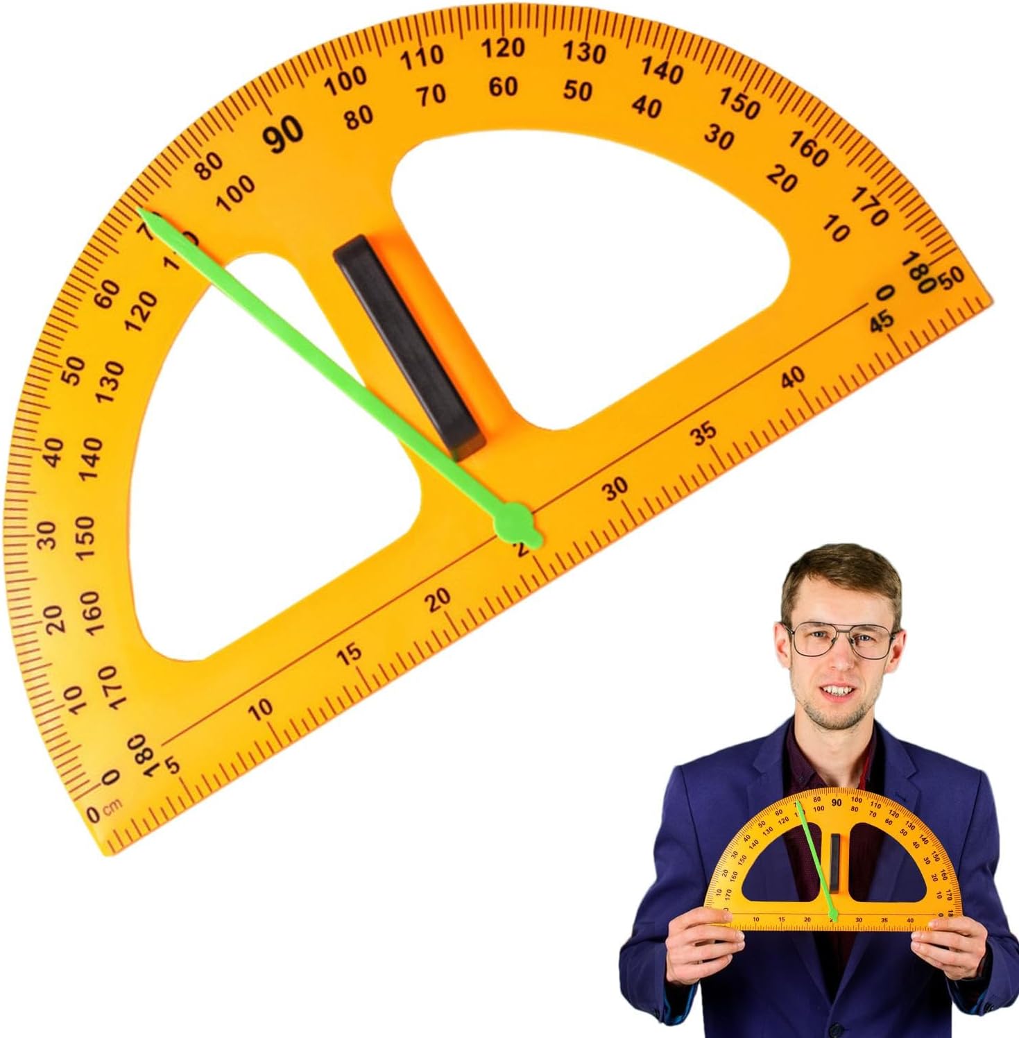 Uozonit Large Teacher Protractor - Protractor Tool for Dry Board - Dry ...
