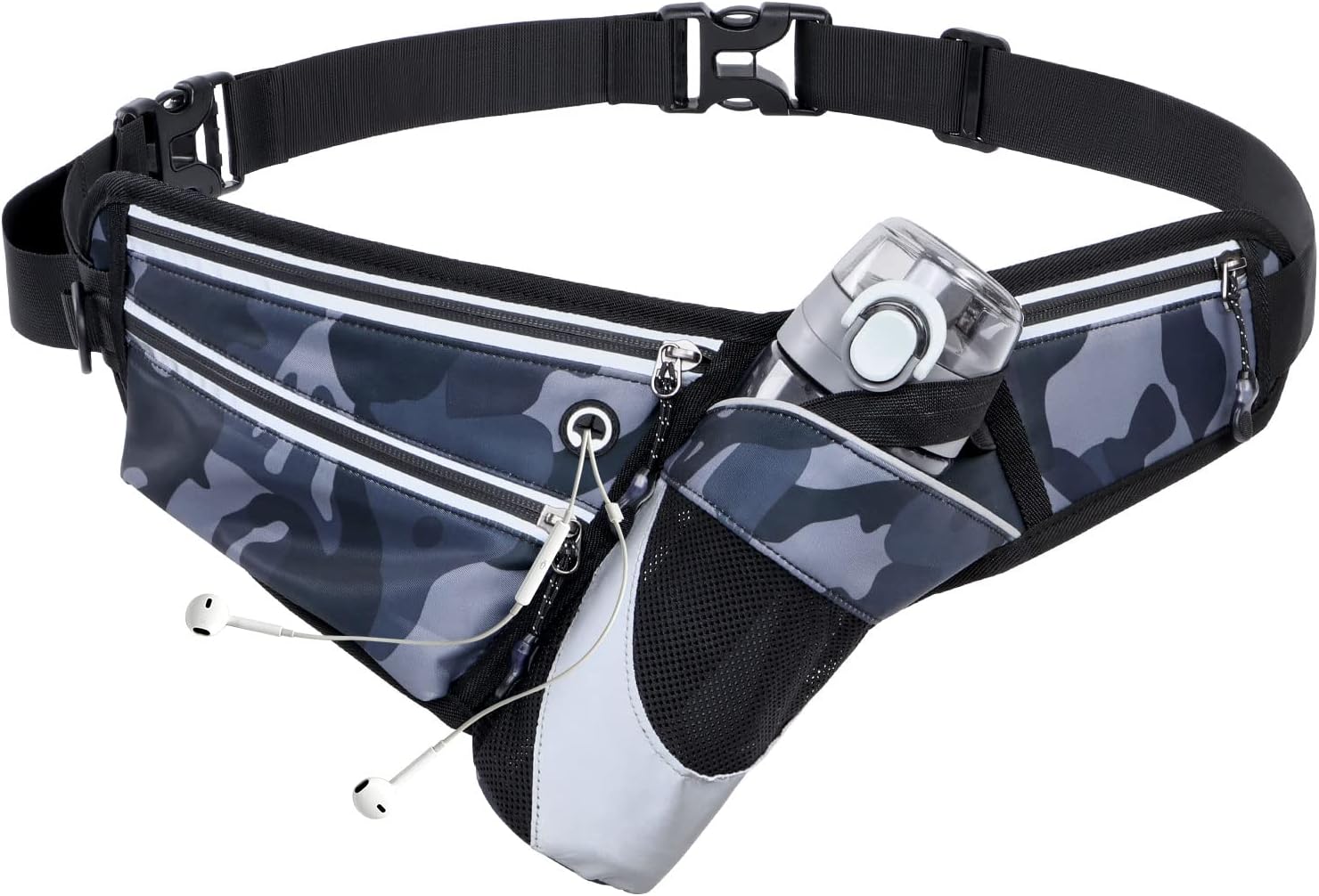 Amazon.com: FIORETTO Fanny Pack with Water Bottle Holder Crossbody Bag ...