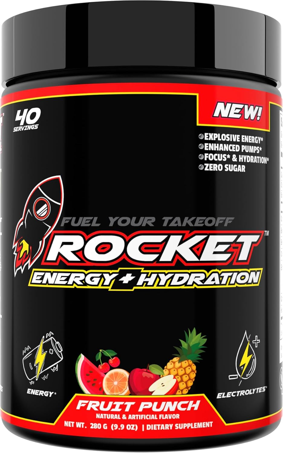Amazon.com: Jet Social Rocket Pre Workout - Massive Pumps - Rocket ...