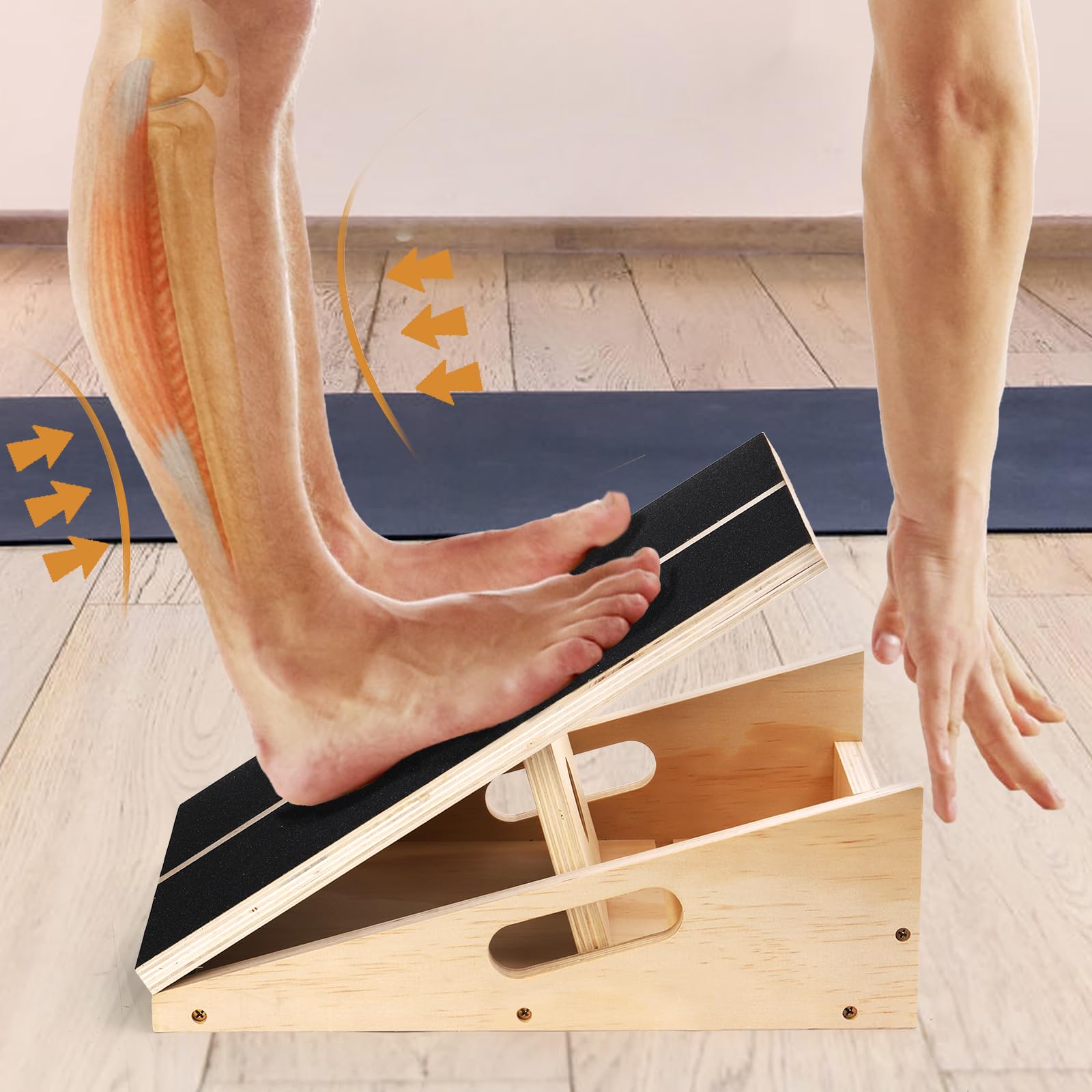 Snapklik.com : Yarlung Slant Board For Calf Stretch, Adjustable Incline ...