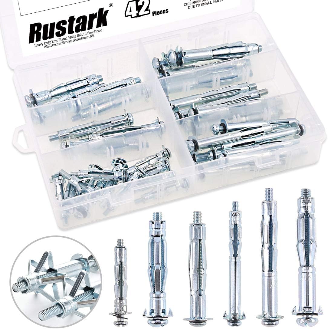 Amazon.com: Rustark 24Pcs 35/46/59mm Heavy Duty Zinc Plated Steel Long ...