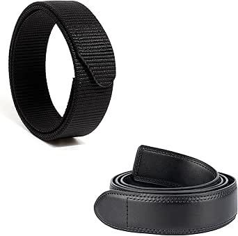 Amazon.com: TACNEX No-Scratch Nylon Belt + Mechanic Leather Belt XL(40 ...