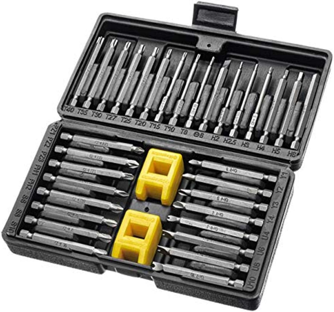 SE 3 Chrome Vanadium Steel Tamper-Proof Bits and Magnetizer Set (34 PC ...