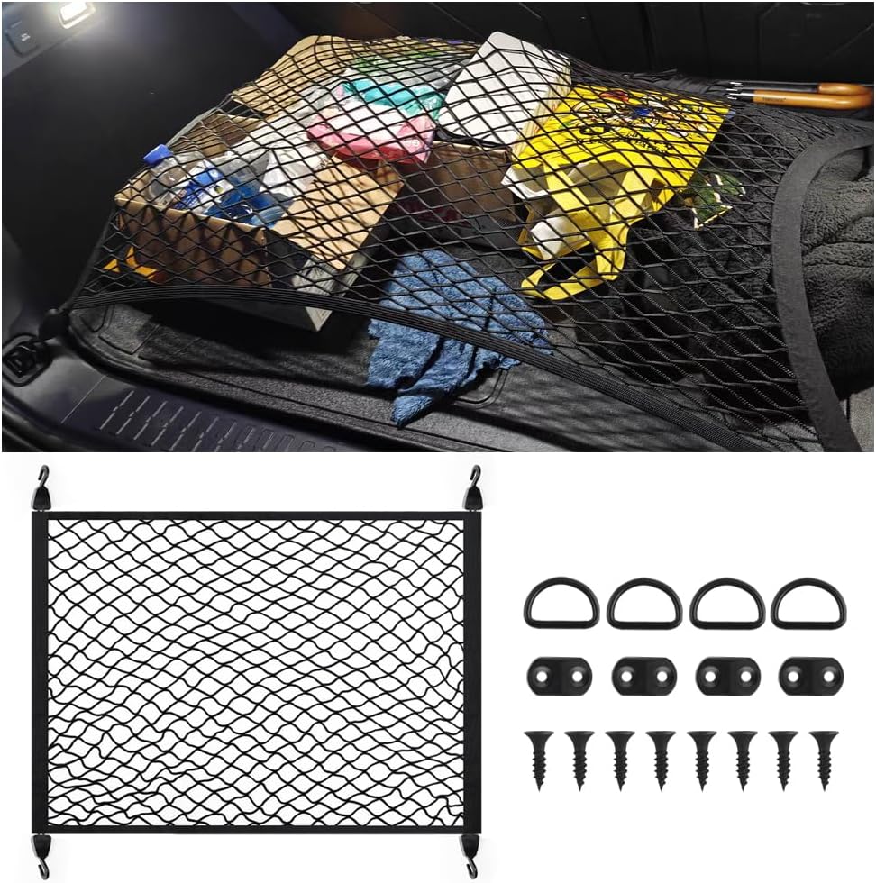 Amazon.com: Universal Cargo Net for SUV,High Elastic 31"x22" to 63"x47 ...