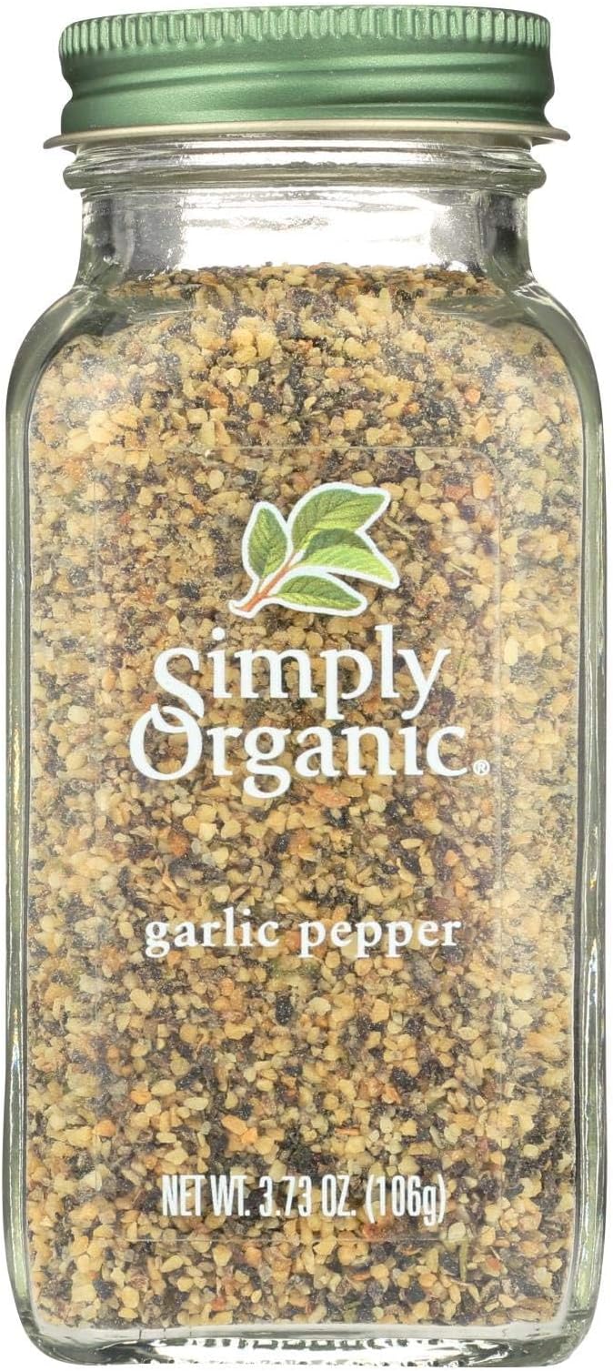 Amazon.com : Simply Organic Garlic Pepper, 3.73 oz (106 g) : Grocery ...