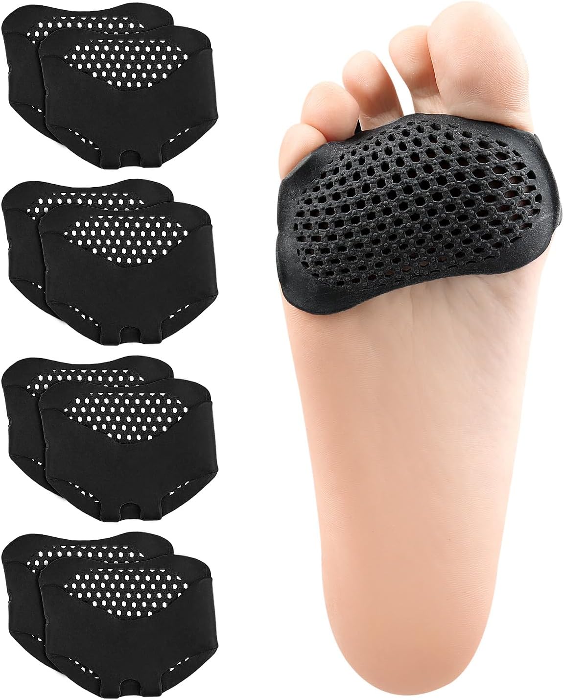 Amazon.com: POTAO Metatarsal Pads 4 Pairs Ball of Foot Cushions for ...