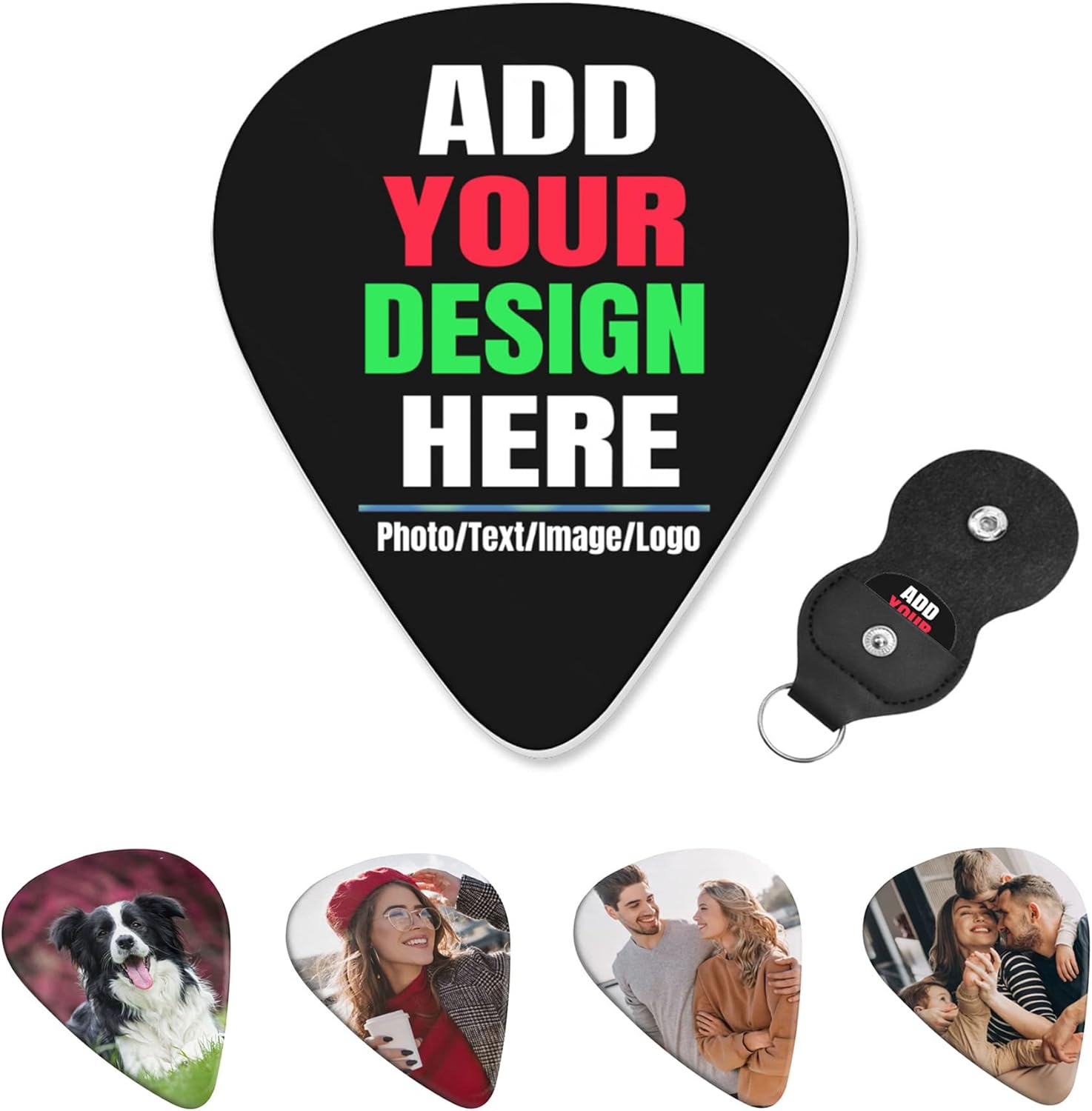 Amazon.com: Custom Guitar Picks 6 pack, Personalized Guitar Picks ...