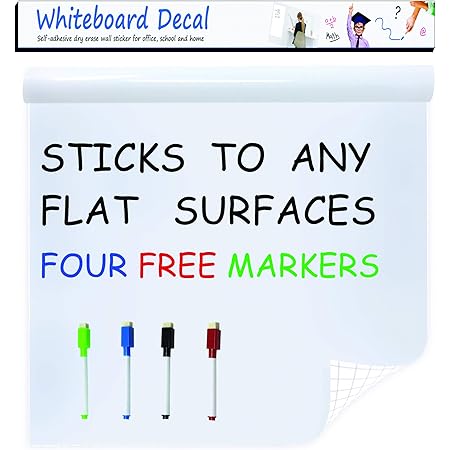 Amazon.com : White Board Paper, Dry Erase Wallpaper, Peel and Stick Dry ...