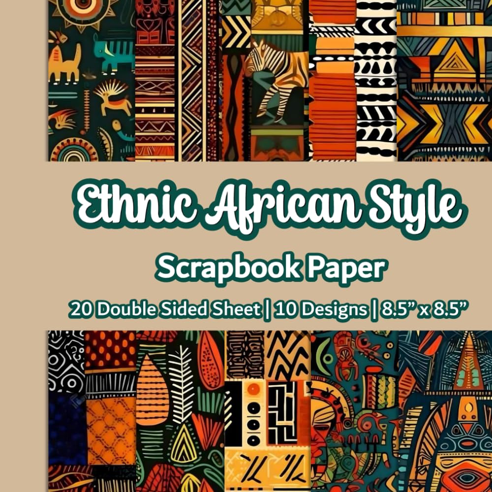 Ethnic African Style Scrapbook Paper: African Print Scrapbook Paper ...