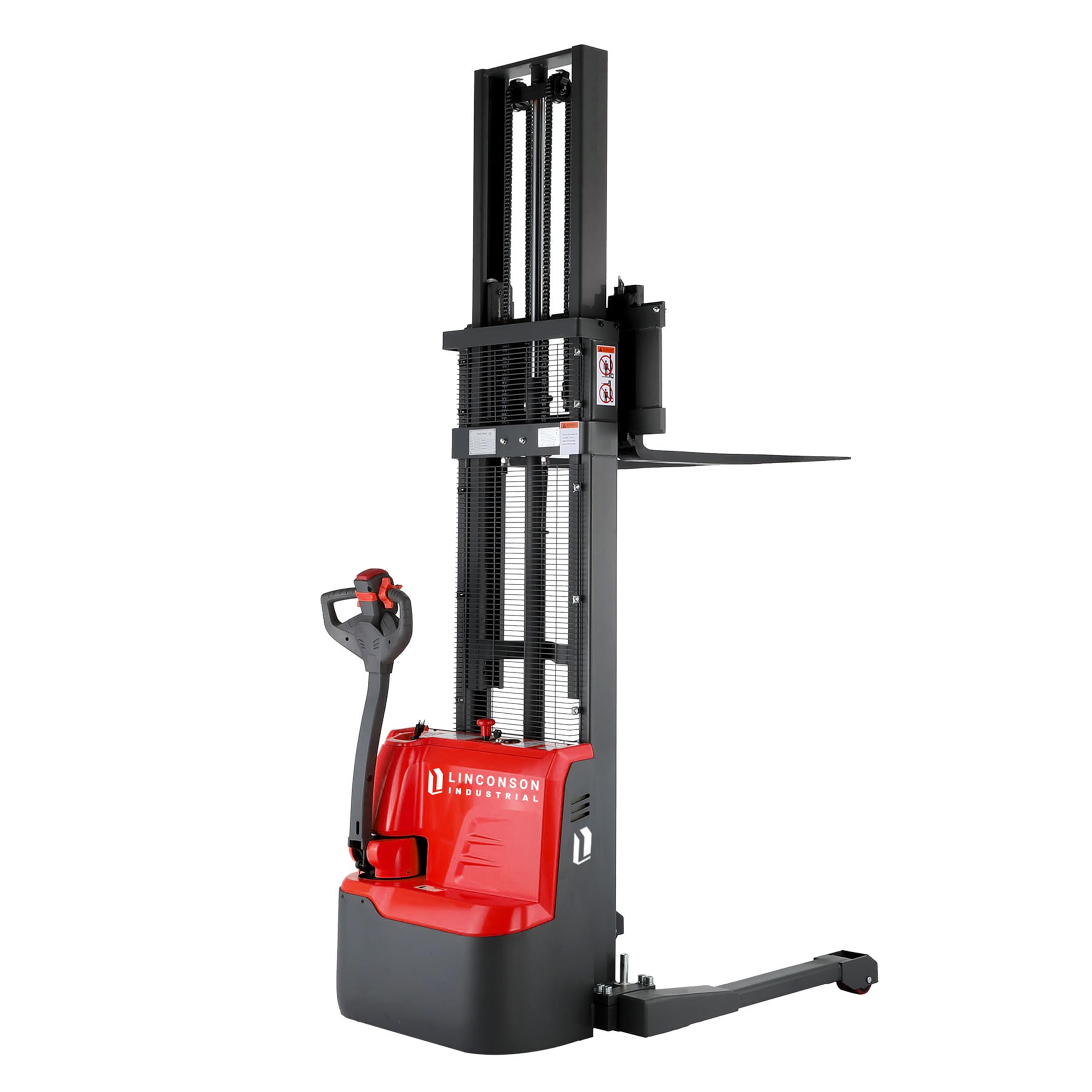 LINCONSON Full Electric Adjustable Straddle Stacker 3300lb (1500Kg ...