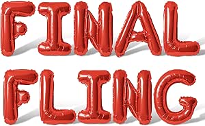 Amazon.com: Letter Balloons - FINAL FLING 16" Inch Alphabet Letters ...