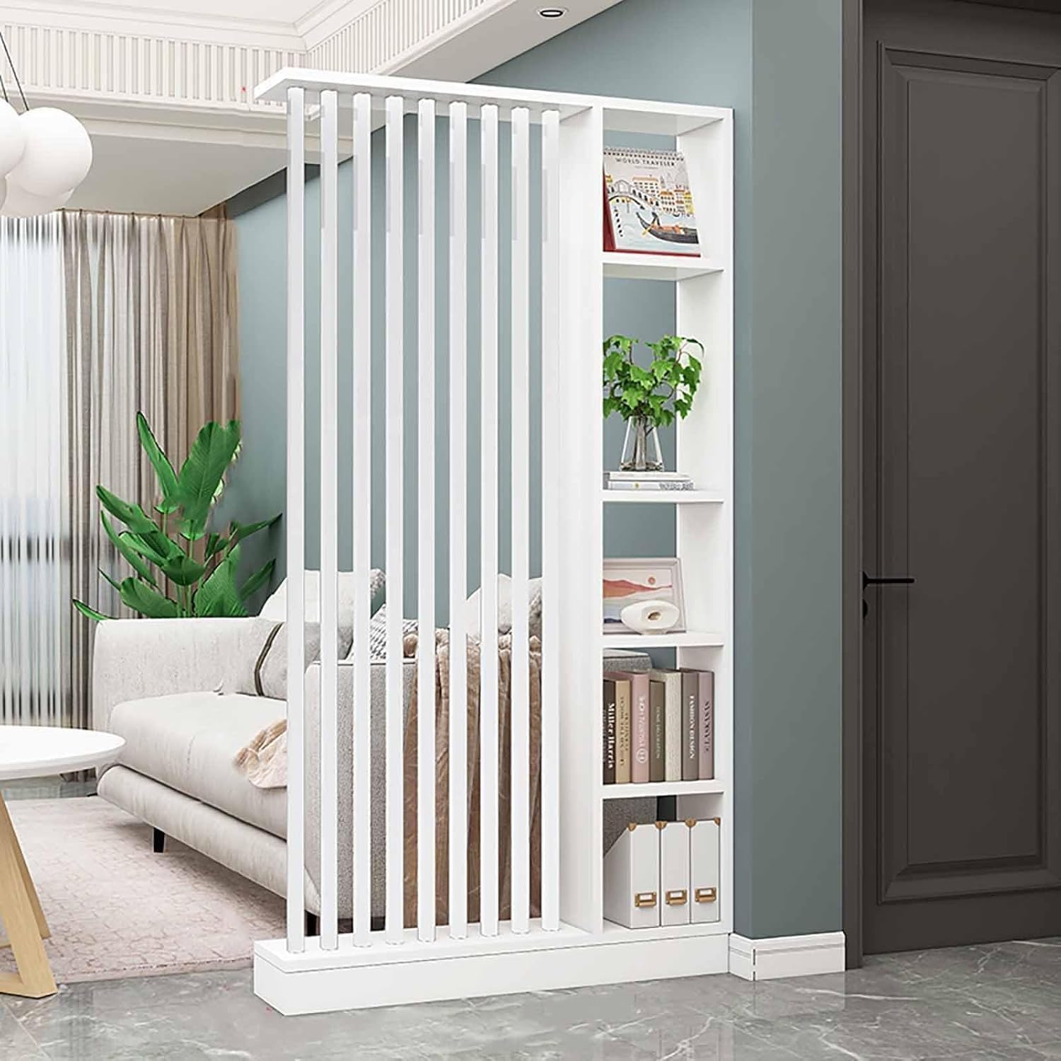 Amazon.com: Wood Floor to Ceiling Room Divider,Room Divider with ...