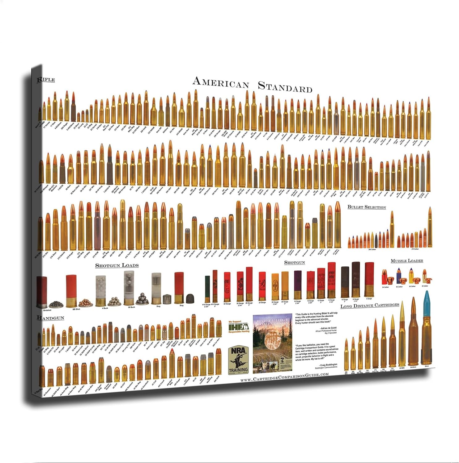 Amazon.com: MTfybk American Bullet Chart Poster Canvas Printing Wall ...