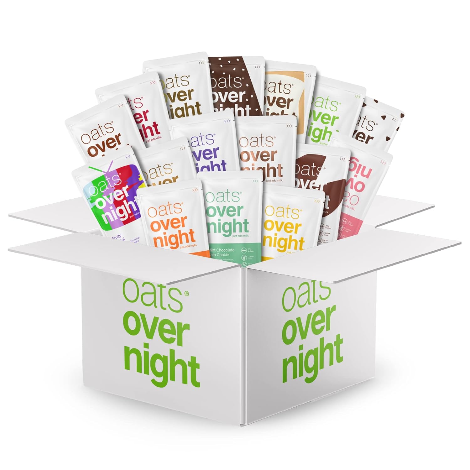 Amazon.com: Oats Overnight - Ultimate Variety Pack High Protein, High ...