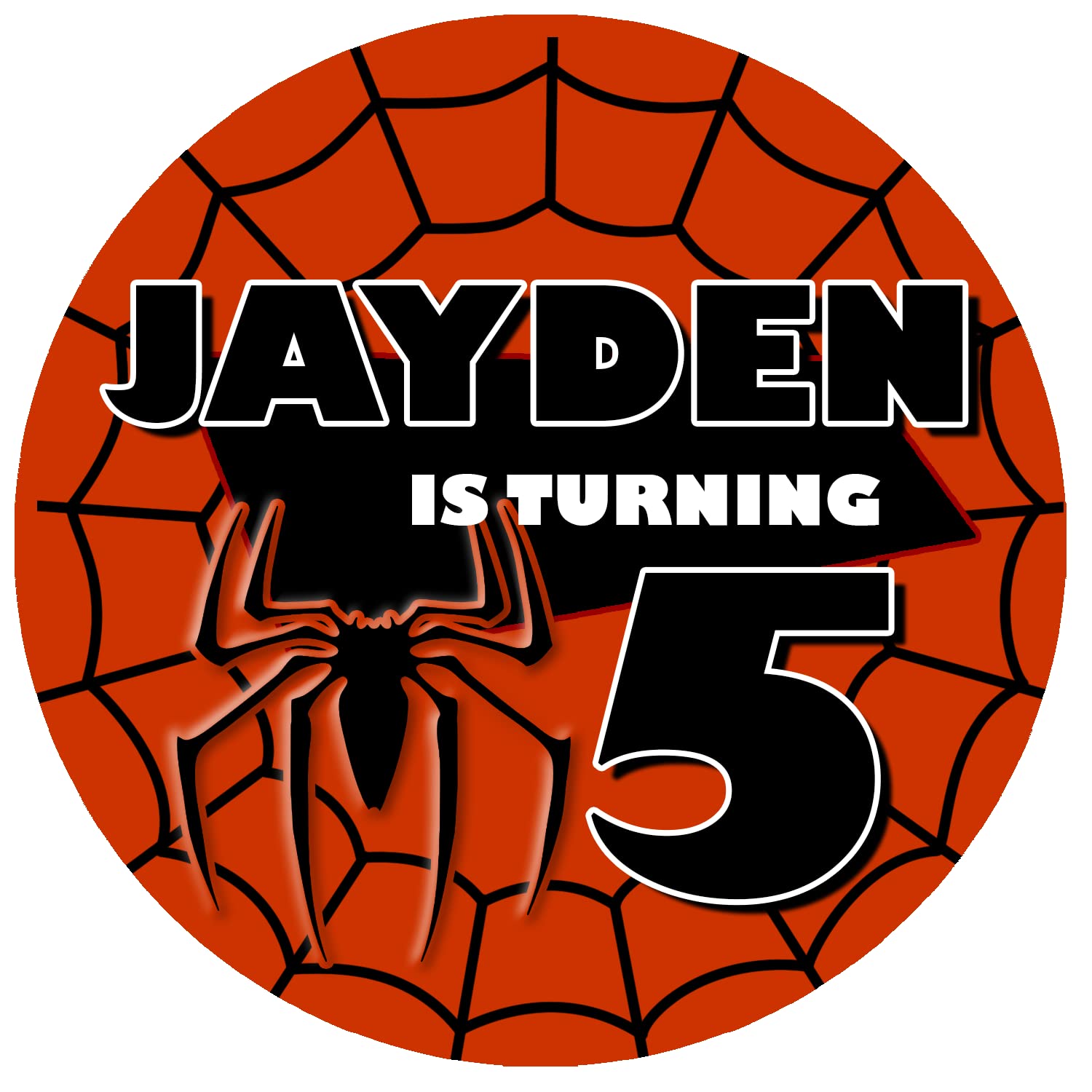 Amazon.com: Birthday SPIDER THEME Stickers for Boys & Girls, Birthday ...