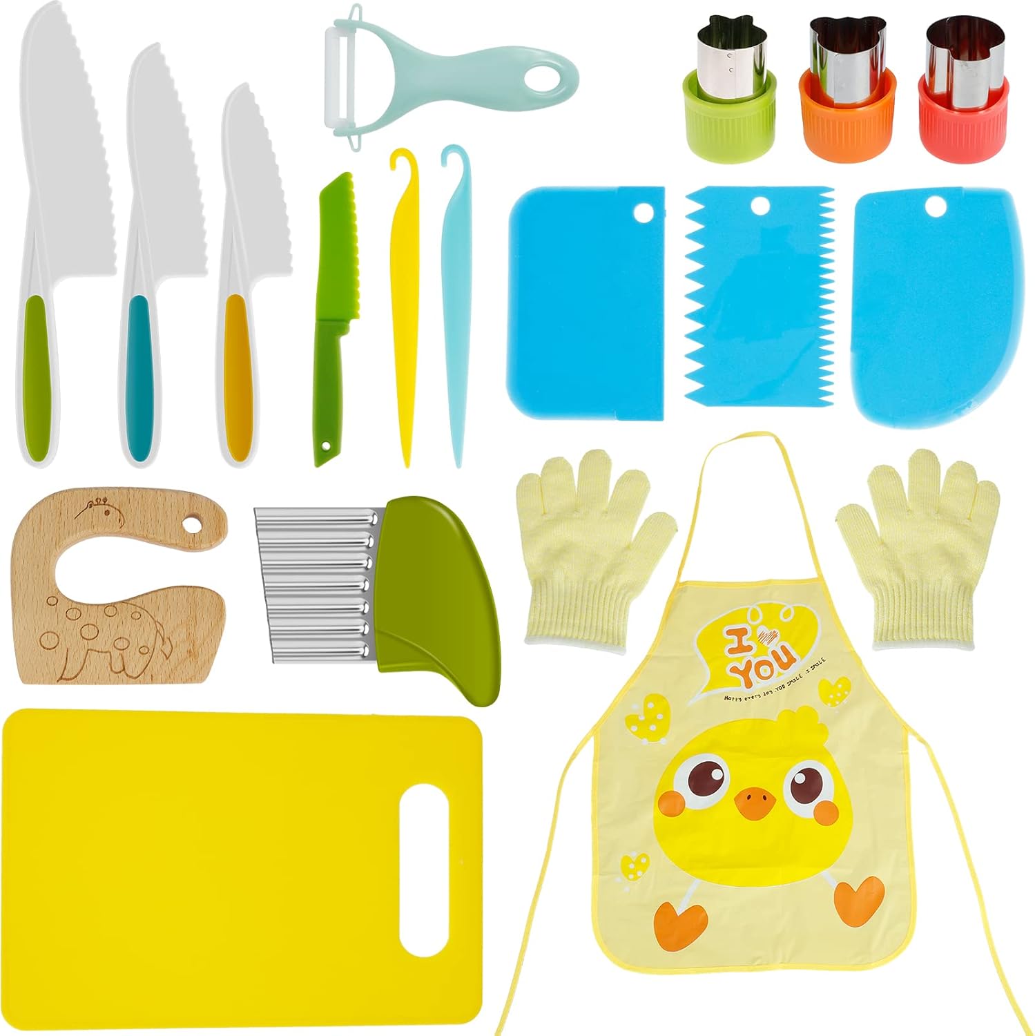 18pcs Kids Safe Cutter Kids Cooking Cutter Set Kids Kitchen Cutter ...