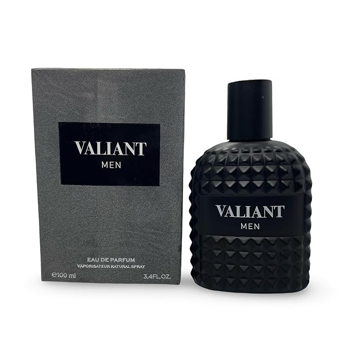 Amazon.com : United Scents VALIANT MEN Eau de Parfum, Black Studded ...