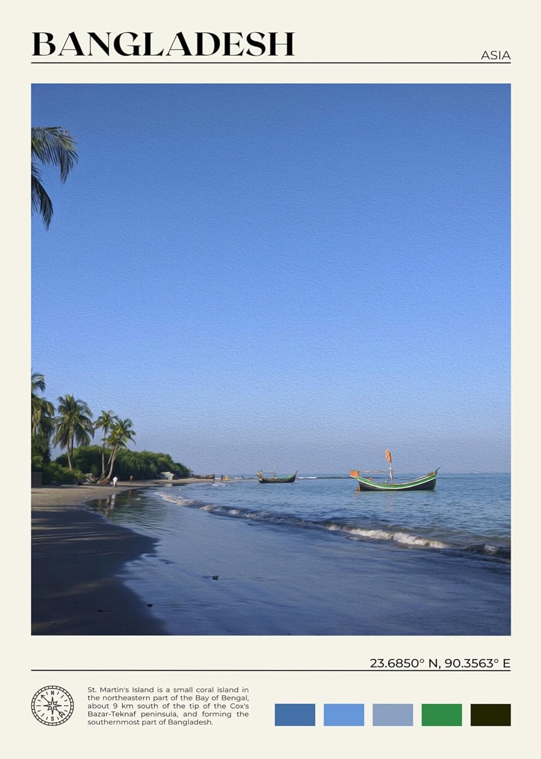 Amazon.com: WEedsy Bangladesh Print, Bangladesh Wall Art, Bangladesh ...