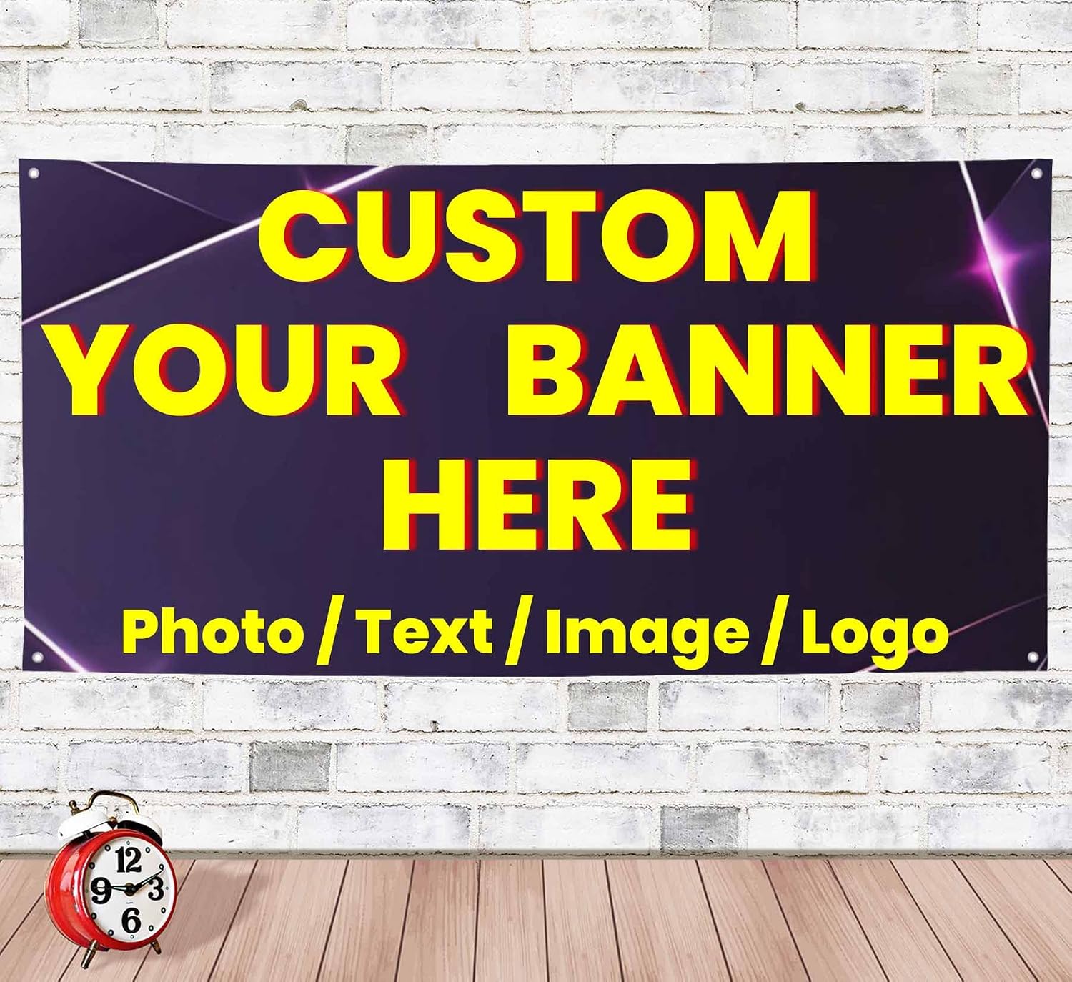 Amazon.com: SHUANGFEI Custom Banners And Signs Customize Add Logo Photo ...