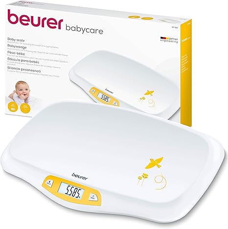 Beurer BY80 Baby Scale | Digital baby weighing scale with large LCD ...