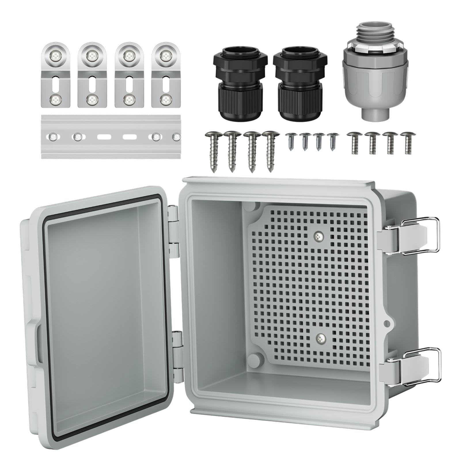 Outdoor Enclosure Boxes 12x10x06 Polycarbonate Weatherproof Outdoor