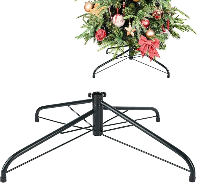 Amazon.com: CCINEE Metal Christmas Tree Stand, Universal Folding Xmas ...